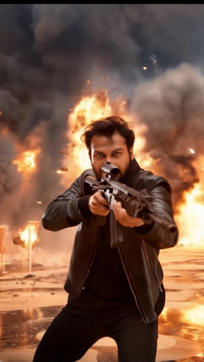 Your face in an action sequence followed by a Superhero Character ...