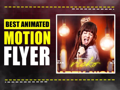 Create fantastic animation motion flyer for event or club | Upwork