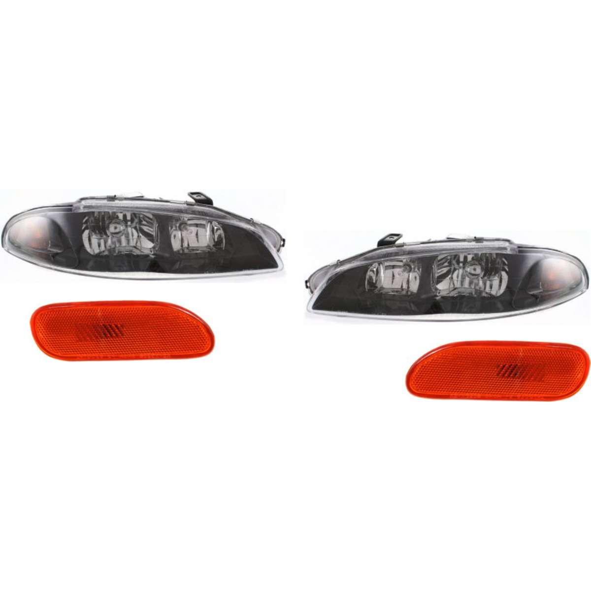 1997 Mitsubishi Eclipse Headlight Kit, With bulb(s), Halogen, Clear ...