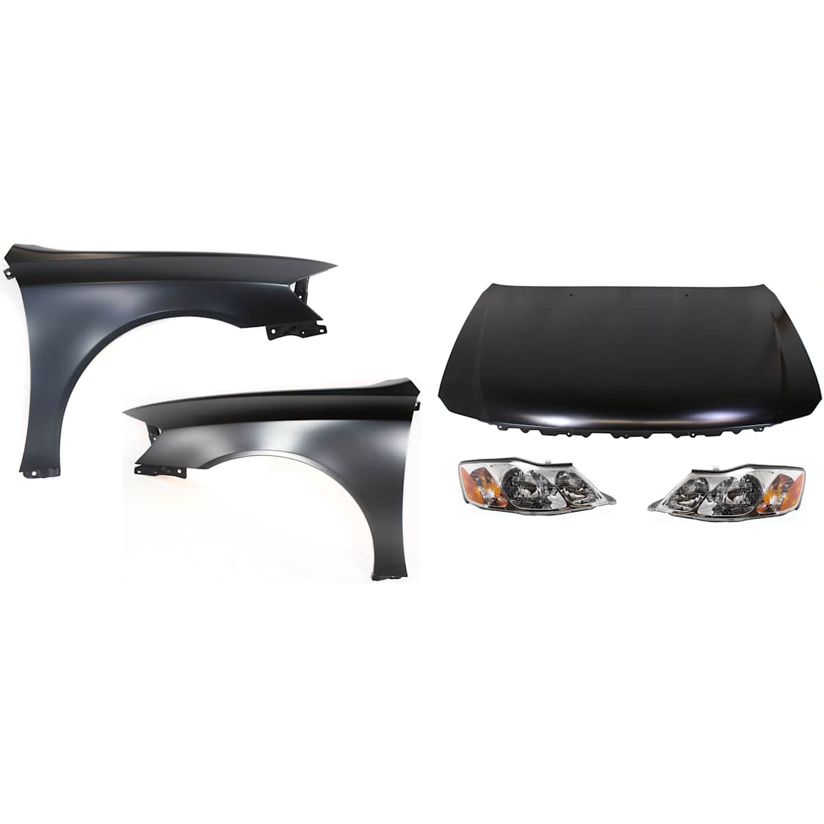 Replacement Hood Kit, Steel, Primed, includes Fenders KIT-41415-30
