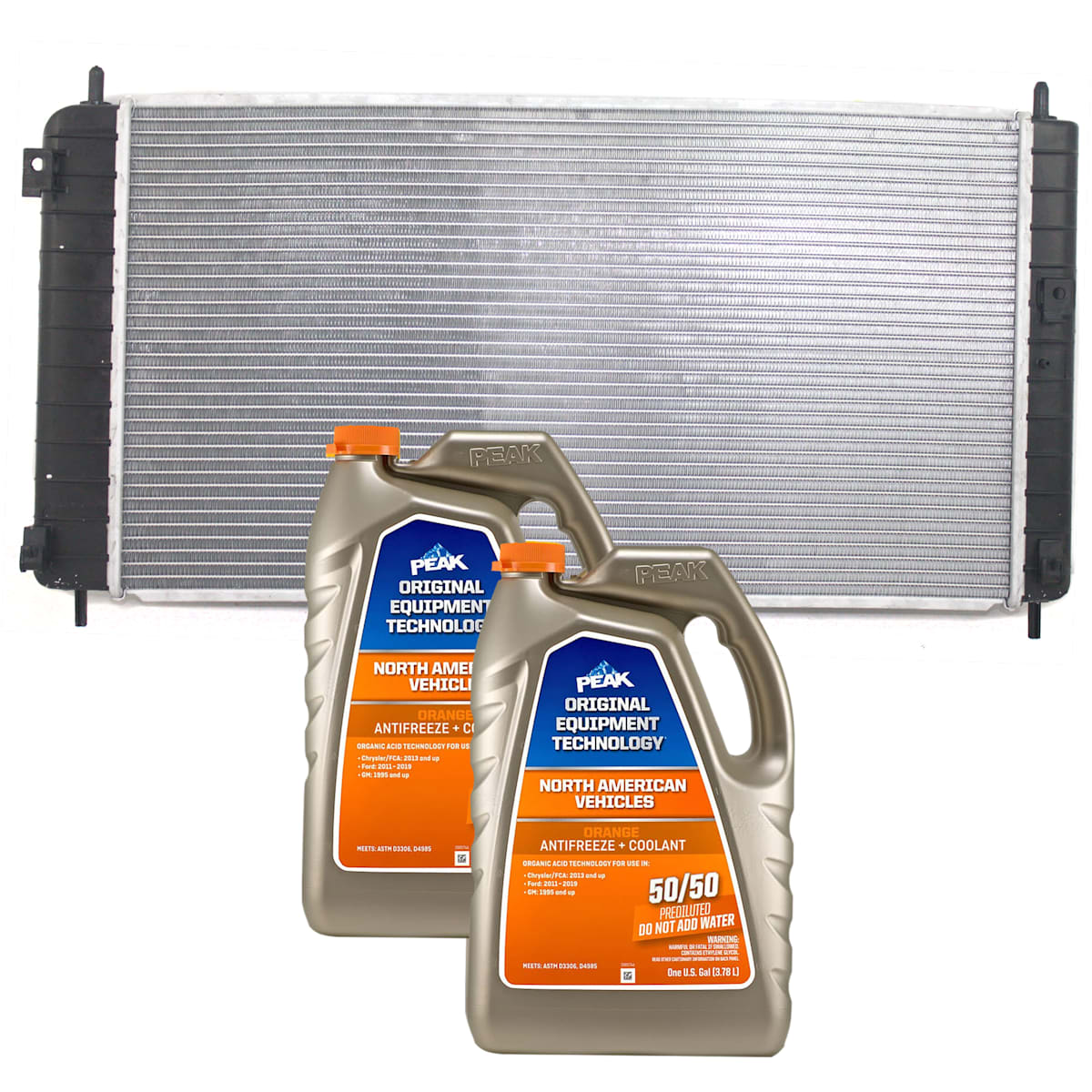 Replacement Radiator Kit, 2.2L Engine, Aluminum Core, Plastic Tank ...