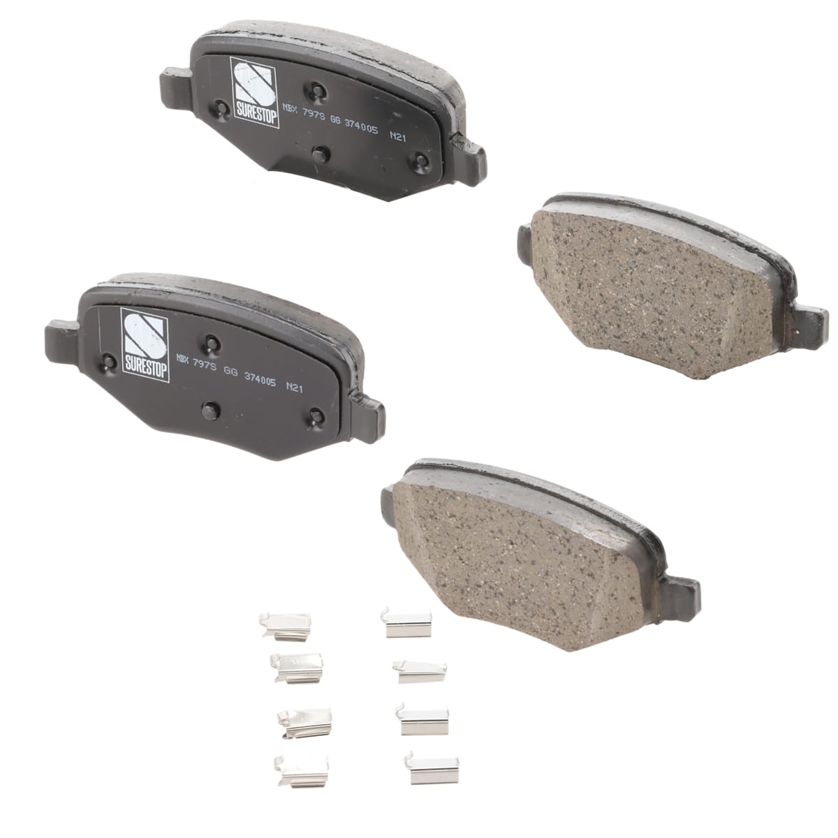 2015 Ford Flex Brake Pad Set Rear, Includes Shims and Hardware SSCP1377 ...
