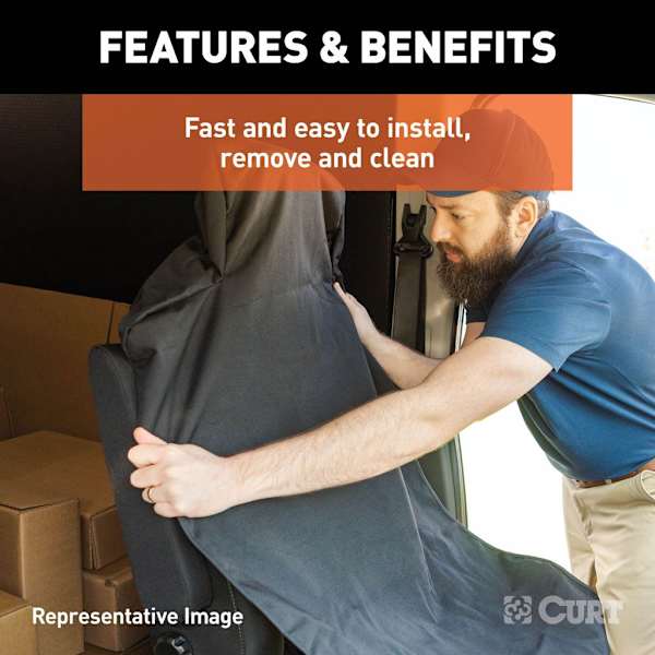 Curt® 18501 Seat Defender Series Seat Cover - Universal