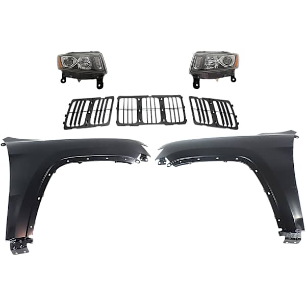 Replacement Driver and Passenger Side Headlight Kit, With bulb(s ...