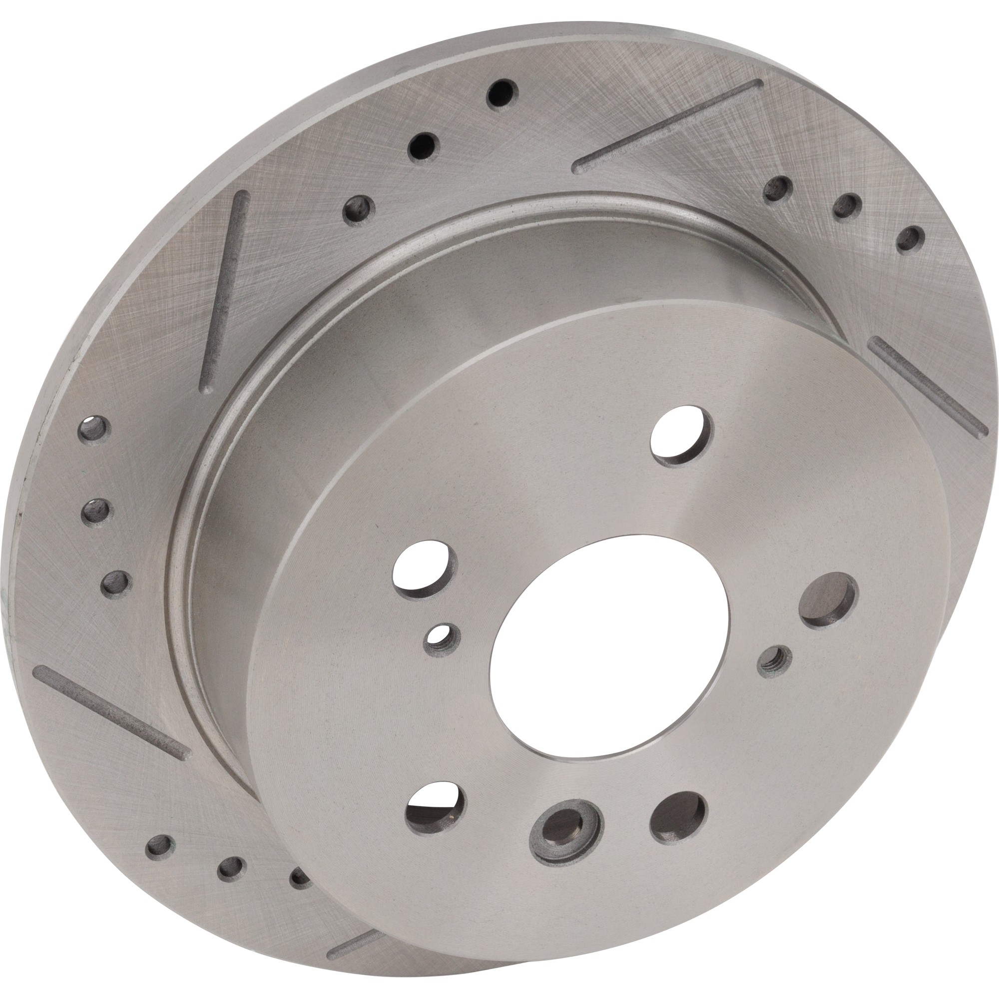 Rear Brake Disc Cross-drilled and Slotted Solid Pro-Line Series | eBay