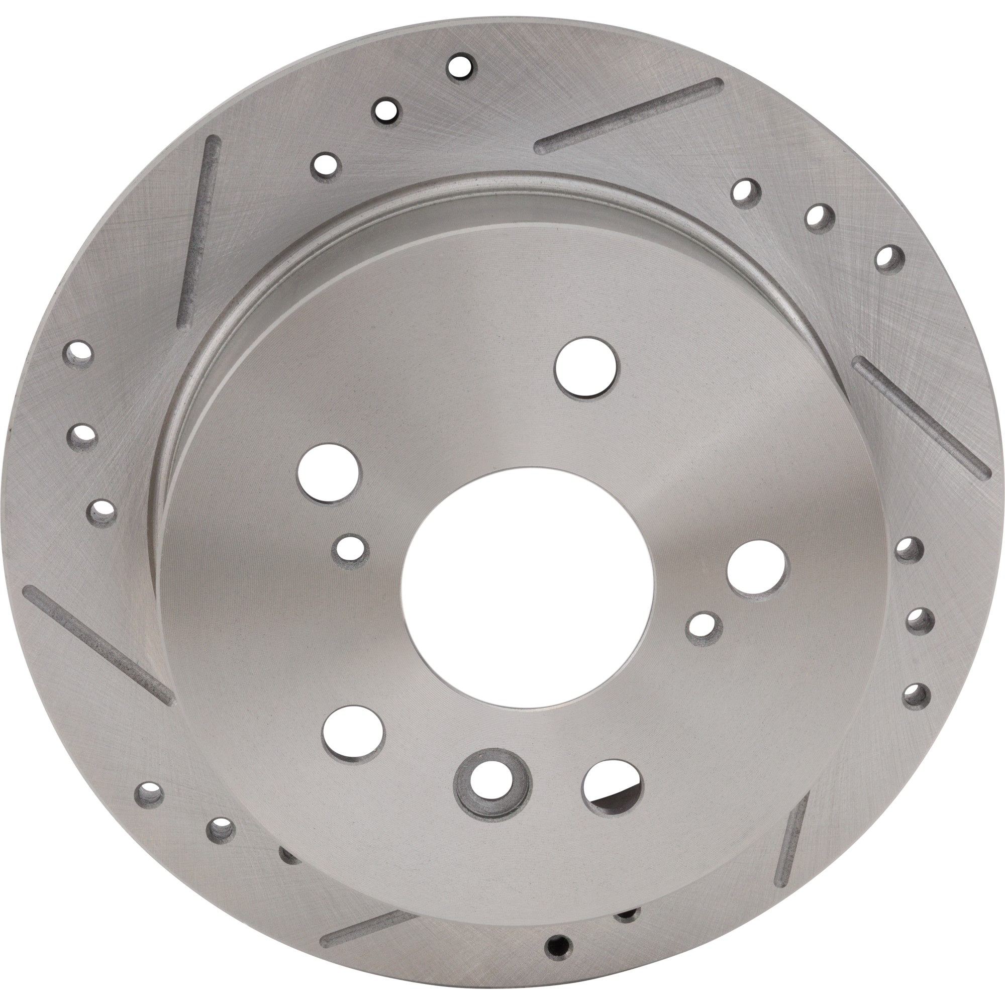 Rear Brake Disc Cross-drilled and Slotted Solid Pro-Line Series | eBay