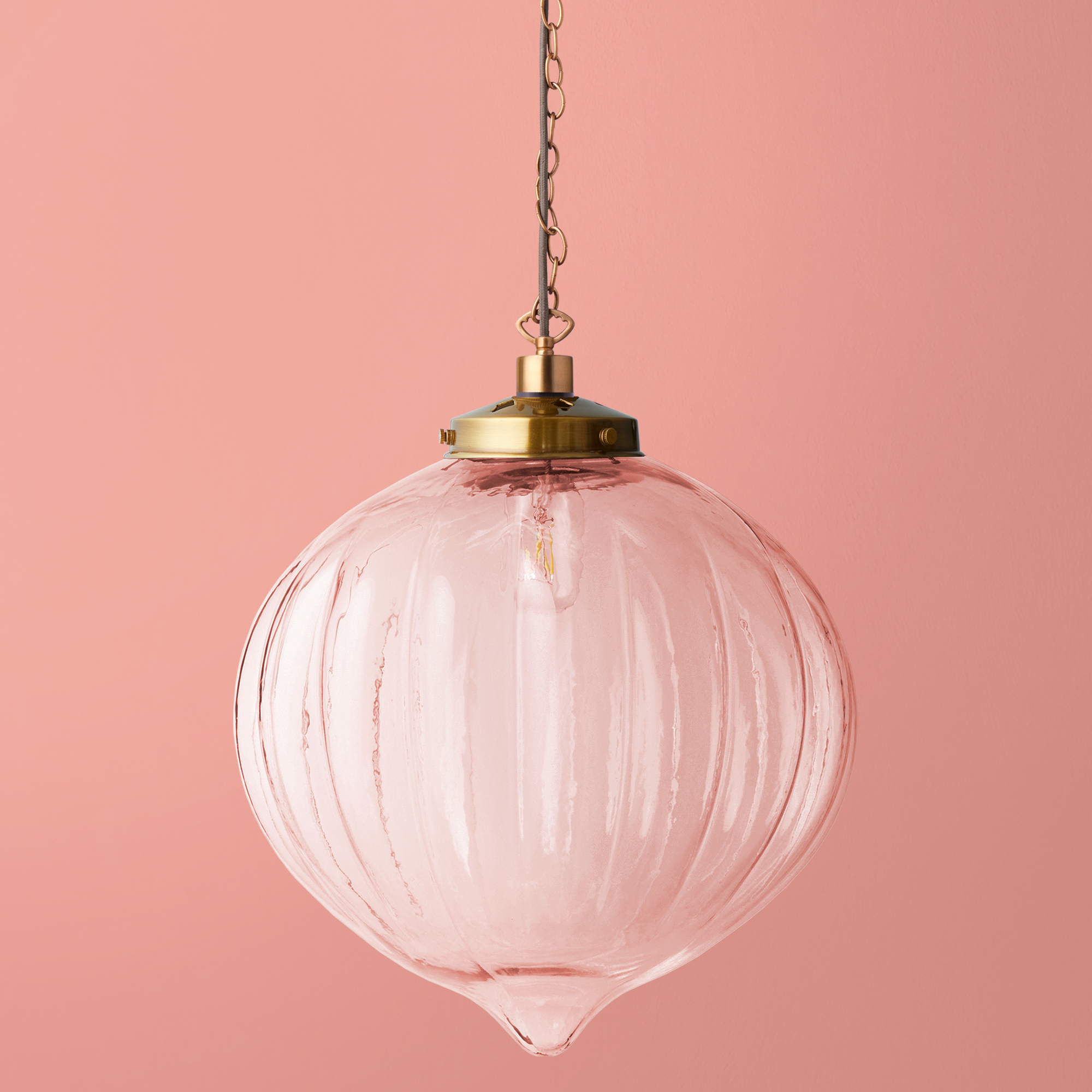 Larger Aquila pendant shade in clear glass