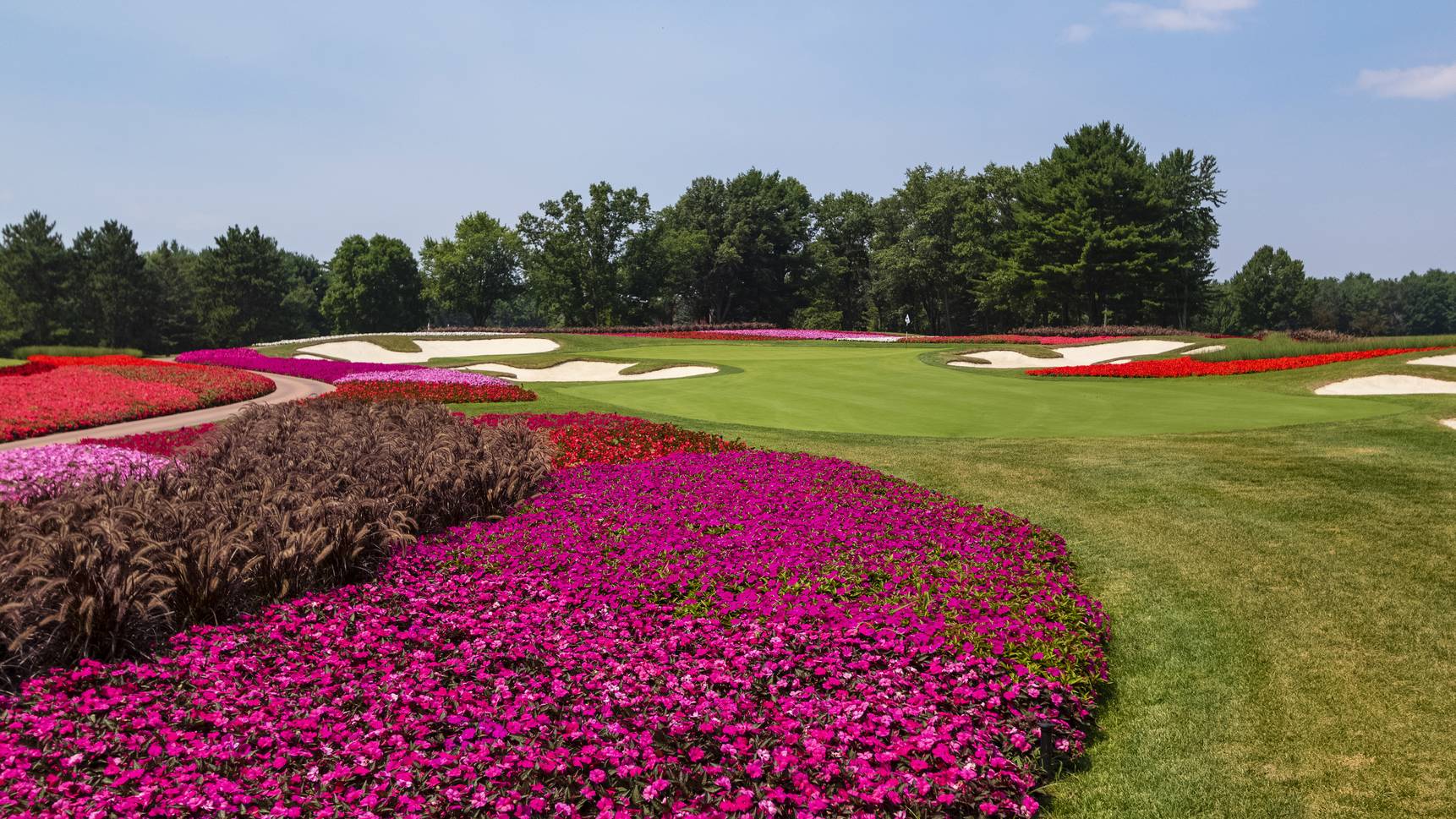 Golf Course Flower Bed Designs Flower Competition Hi Res Stock