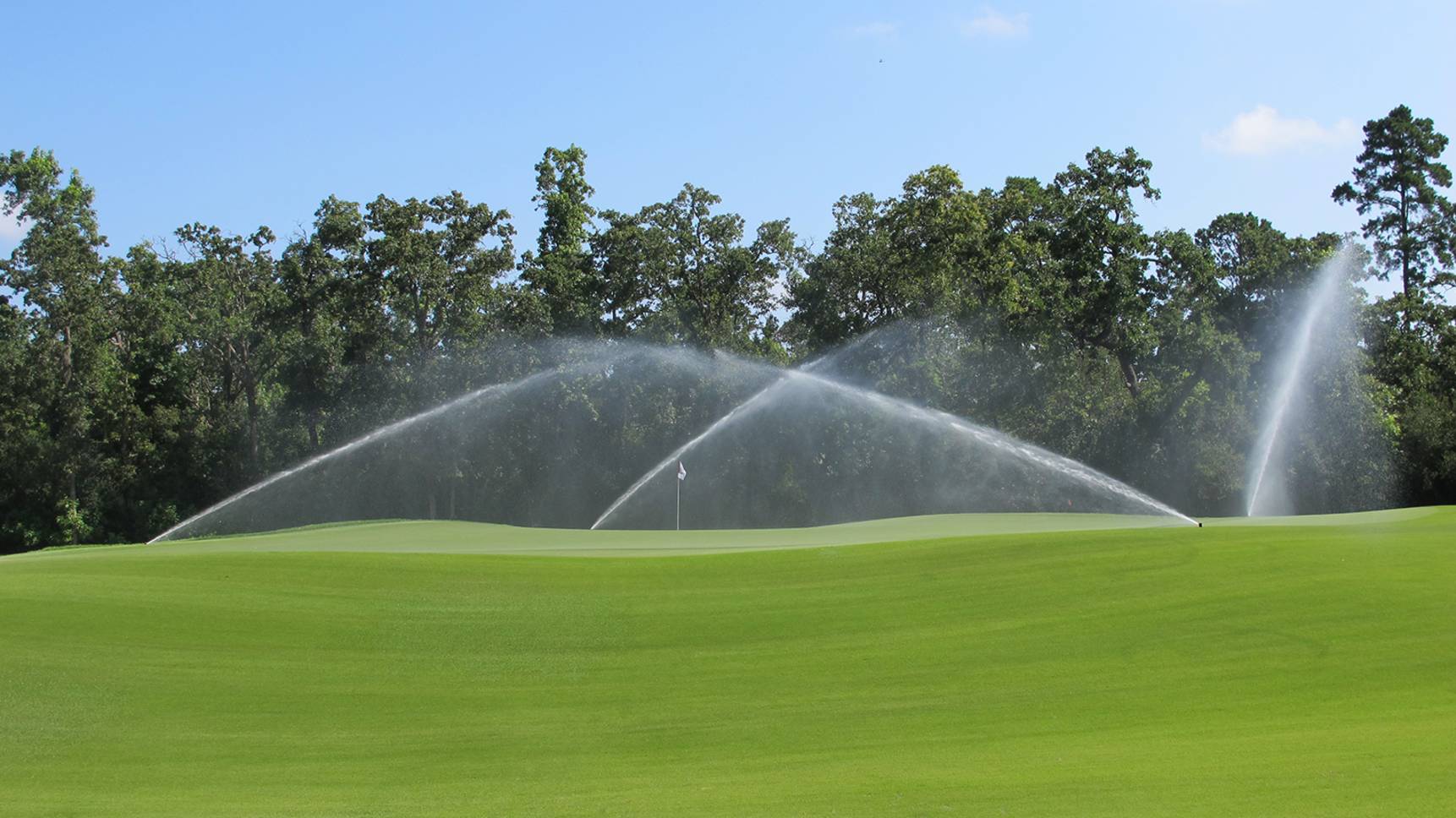 Golf Course Sprinkler Systems Sprinkler On Golf Course Image