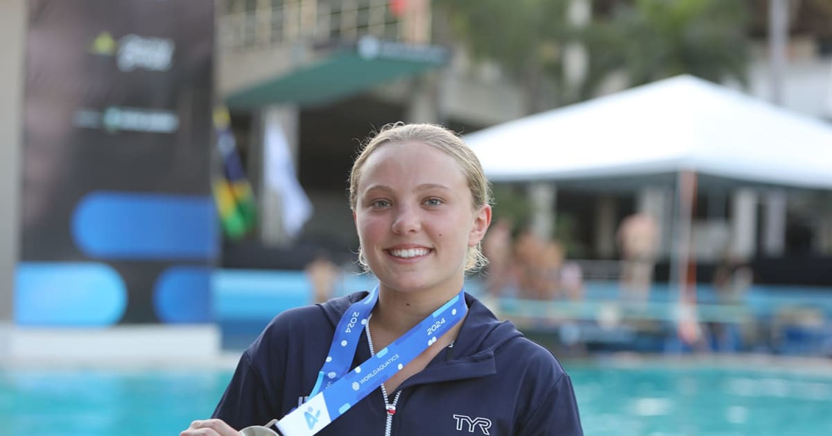 Lanie Gutch Wins Silver on 1-Meter at Junior Worlds | USA Diving