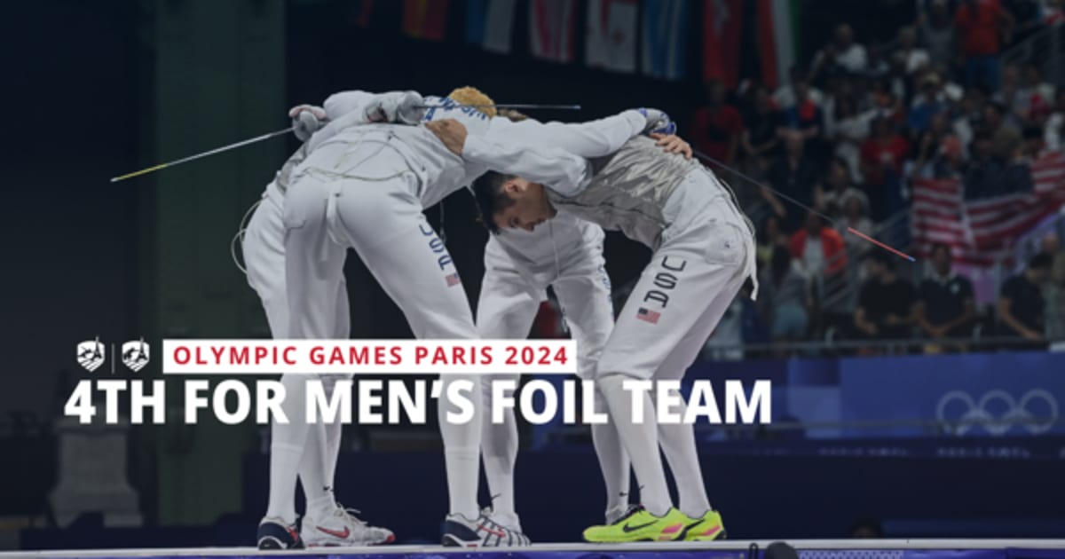 Men’s Foil Team Finishes in Fourth Place | USA Fencing