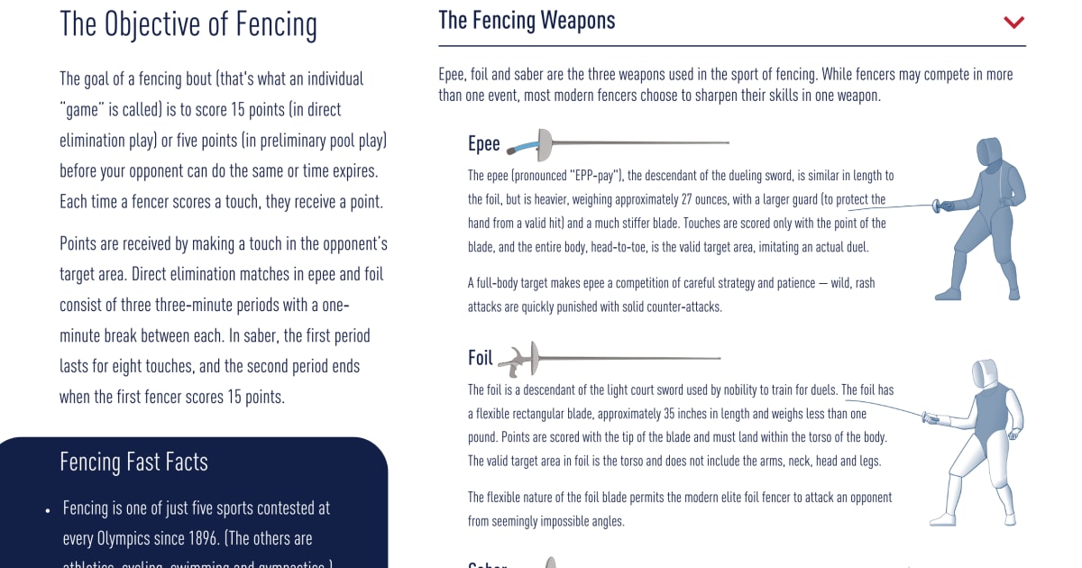 USA Fencing | Fencing 101