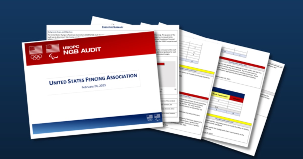 Here Are the Findings from the USOPC's Audit of USA Fencing | USA Fencing
