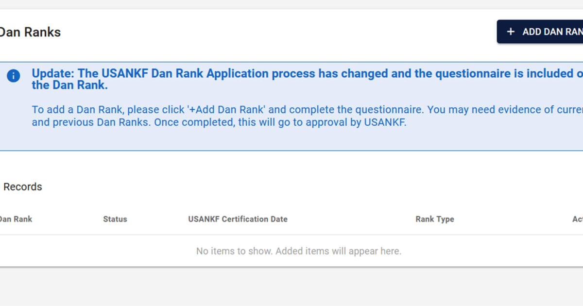 USA Karate | Dan Certification