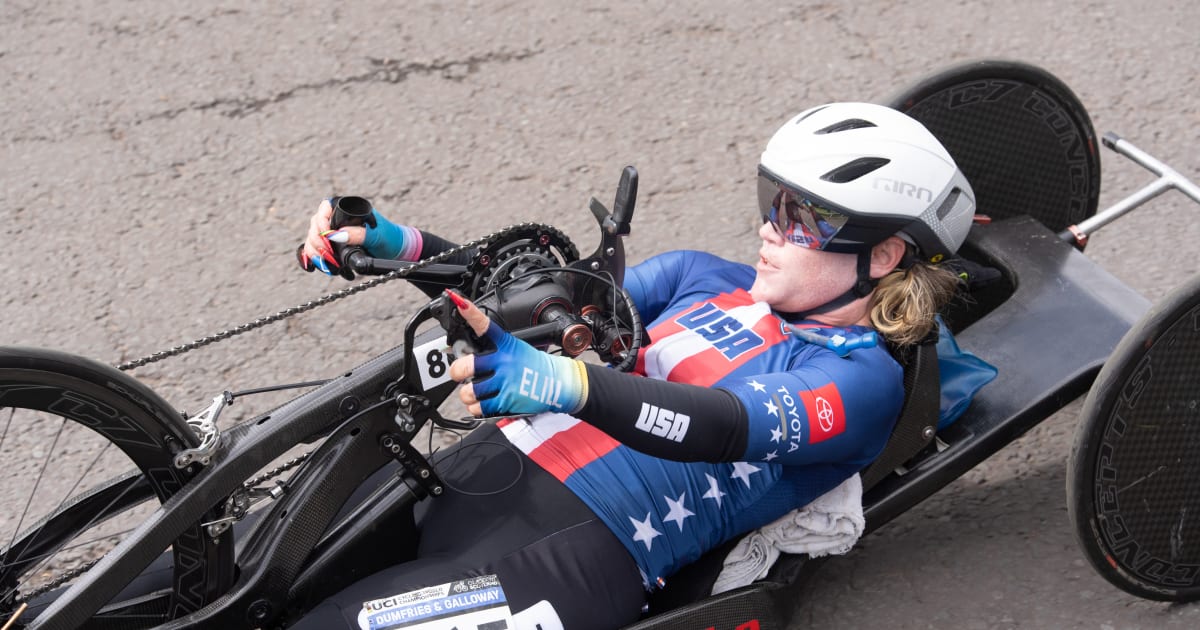 U.S. Paralympics Cycling | Handcyclist Jenna Rollman Charges Toward Her ...