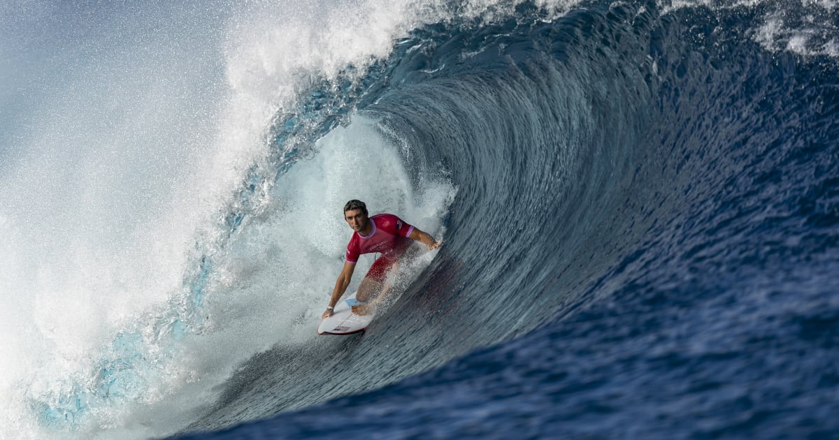 Florence and Colapinto Battle Tough Conditions, Exit Olympic Surfing ...