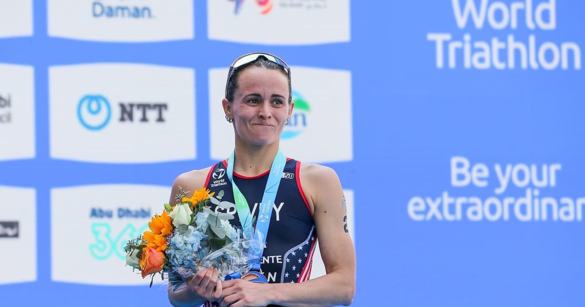 USA Triathlon | Taylor Spivey Earns Bronze Medal in 2023 WTCS Season ...