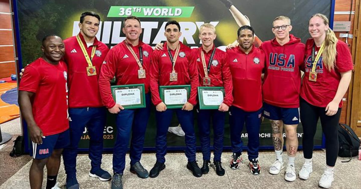 SPC Roberts, SPC Sancho and GySgt Stefanowicz secure bronze at CISM ...