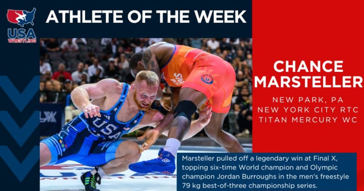 USA Wrestling | Chance Marsteller named USA Wrestling Athlete of the Week