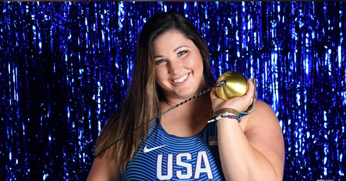 Hammer Throw World Champion DeAnna Price Balances Hugs & Headbutts On ...