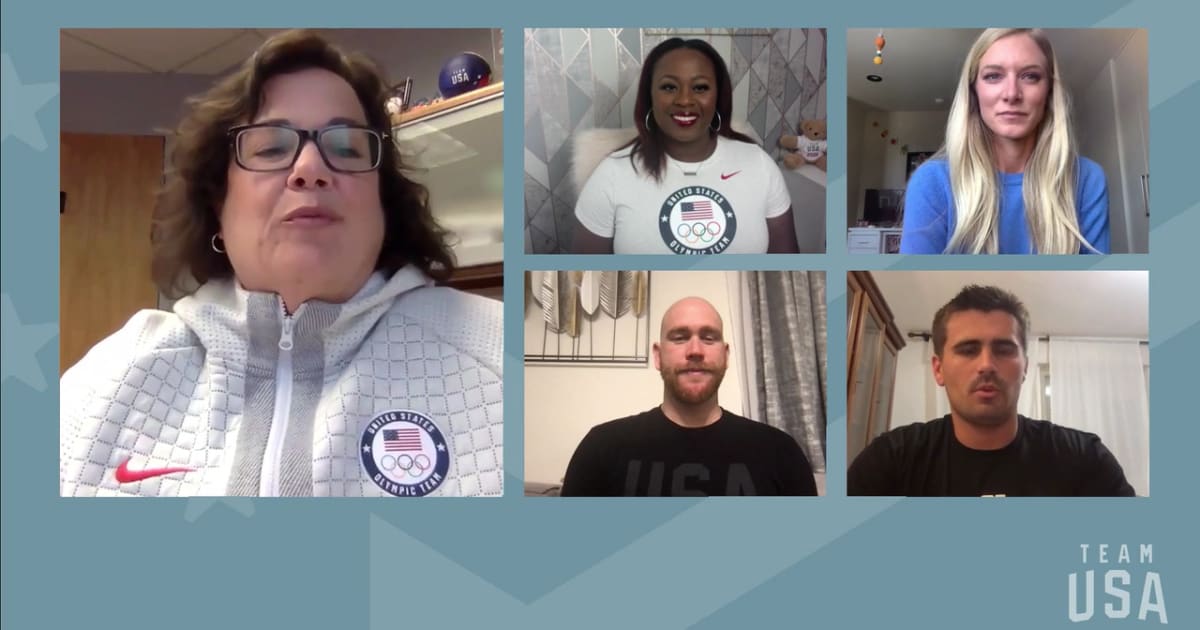 Team USA | Alex Bowen, Michelle Carter, Emma Coburn, Ben Hallock ...