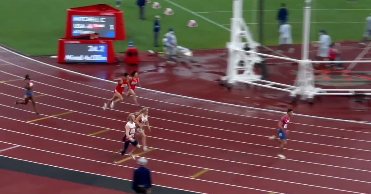 Team USA | Nick Mayhugh Runs for Gold in the Universal 4x100-Meter ...