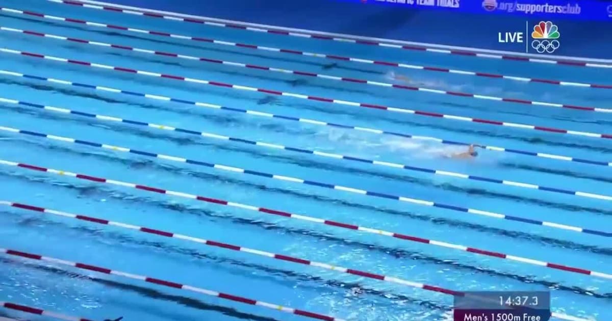 Team USA | Men's 1,500-Meter Freestyle Bobby Finke | Swimming U.S ...