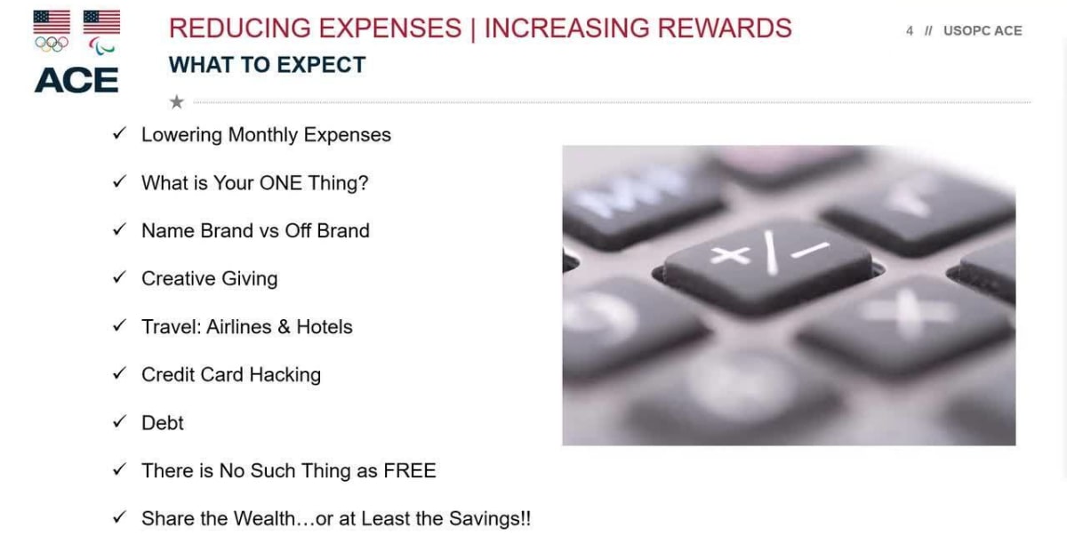 Team USA | ACE Finance Series | Part 3 | Reducing Expenses and ...
