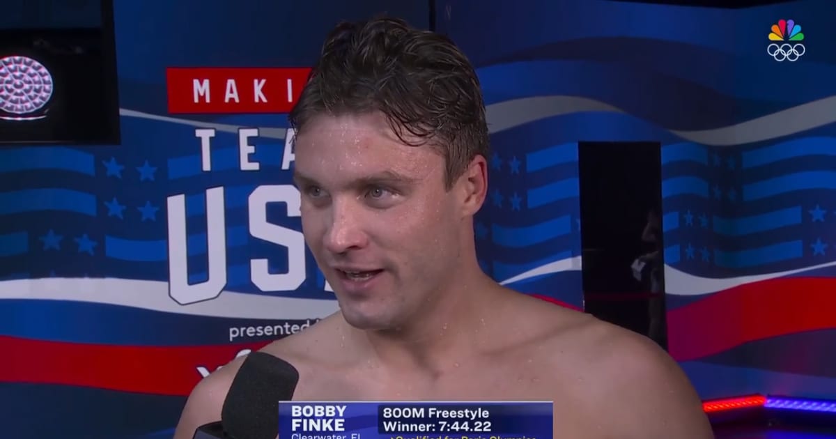 Bobby Finke Speaks on Qualifying for the Olympic Games Paris 2024 ...