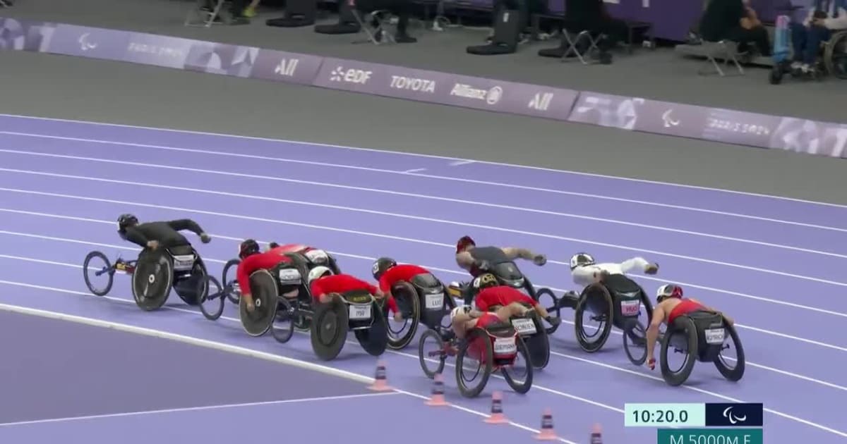 Daniel Romanchuk Wins Gold in the Men's 5,000-Meter T54 Final | Paris ...