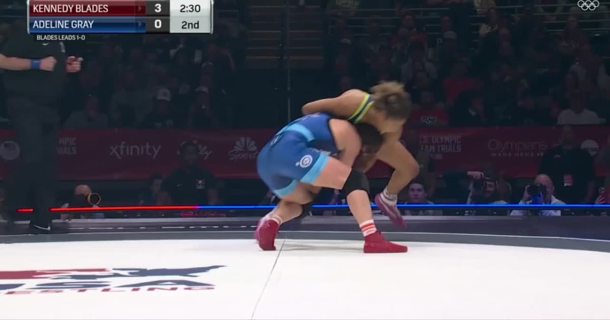 Team USA | Kennedy Blades Defeats Adeline Gray in the Women's 76 kg ...