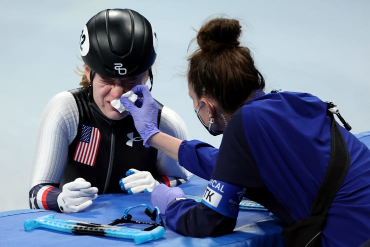 US Speedskating | With ‘Little Buddy’ Mylo By Her Side, Corinne ...