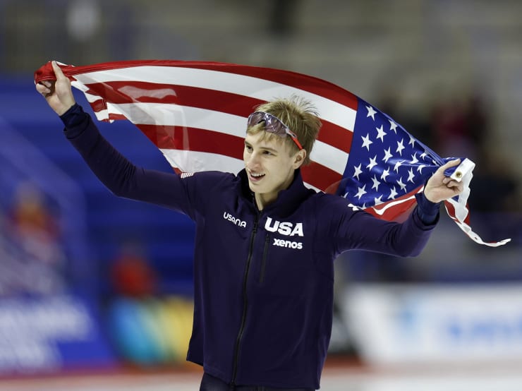 US Speedskating | Jordan Stolz Scores A Historic Trio Of World Titles ...