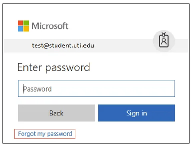 How to Reset Student Email Password | UTI
