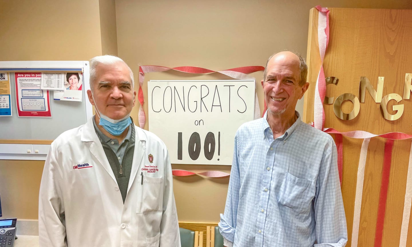 Clinical trial halts growth of Doug's rare sarcoma | UW Health