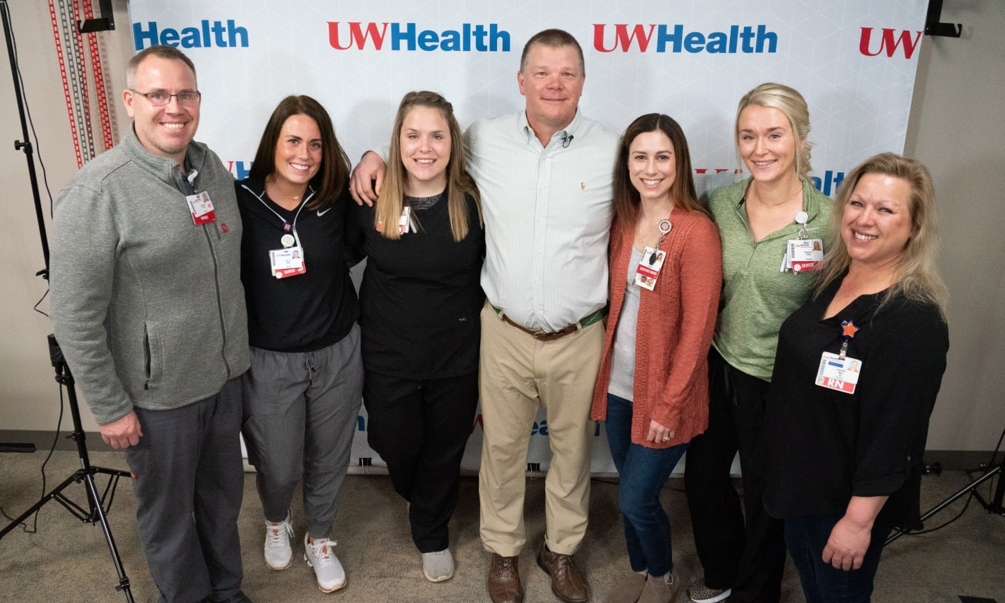 Patient reunites with UW Health nurses who saved his life | UW Health