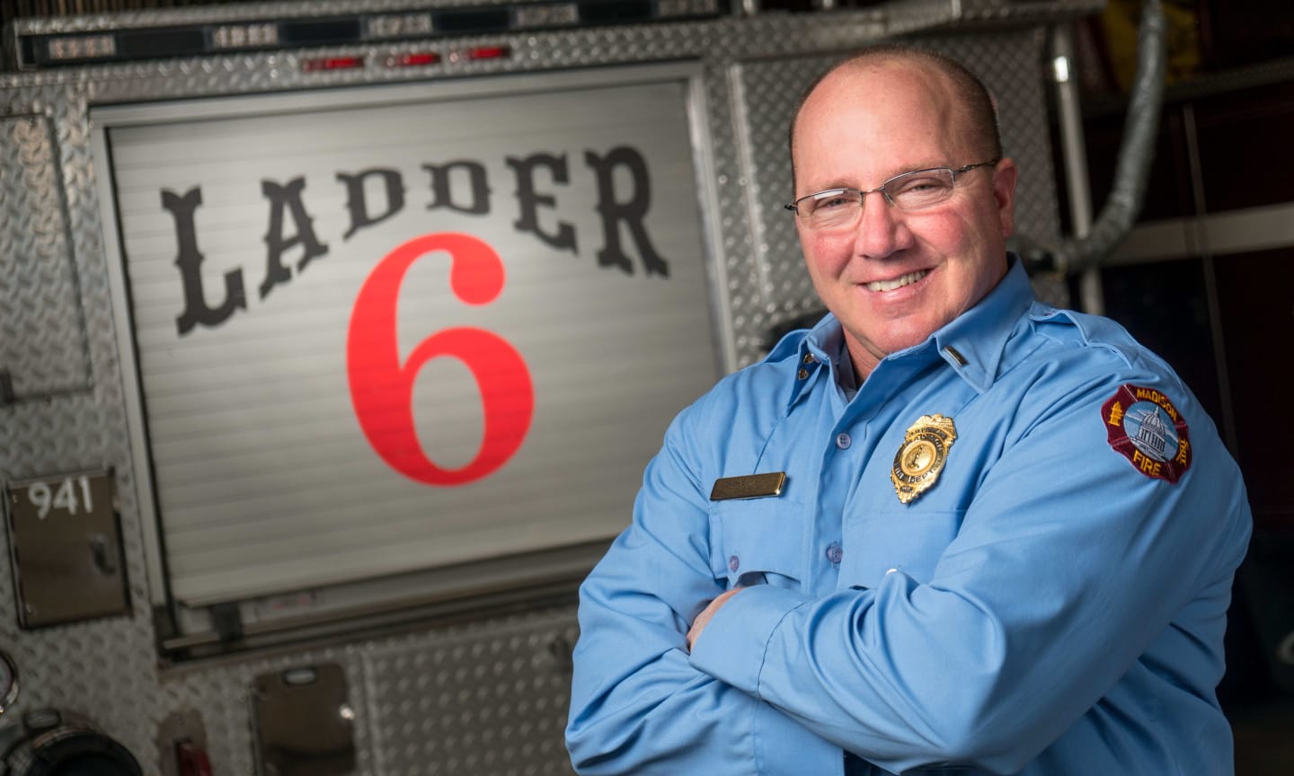 Melanoma clinical trial helps firefighter thrive | UW Health