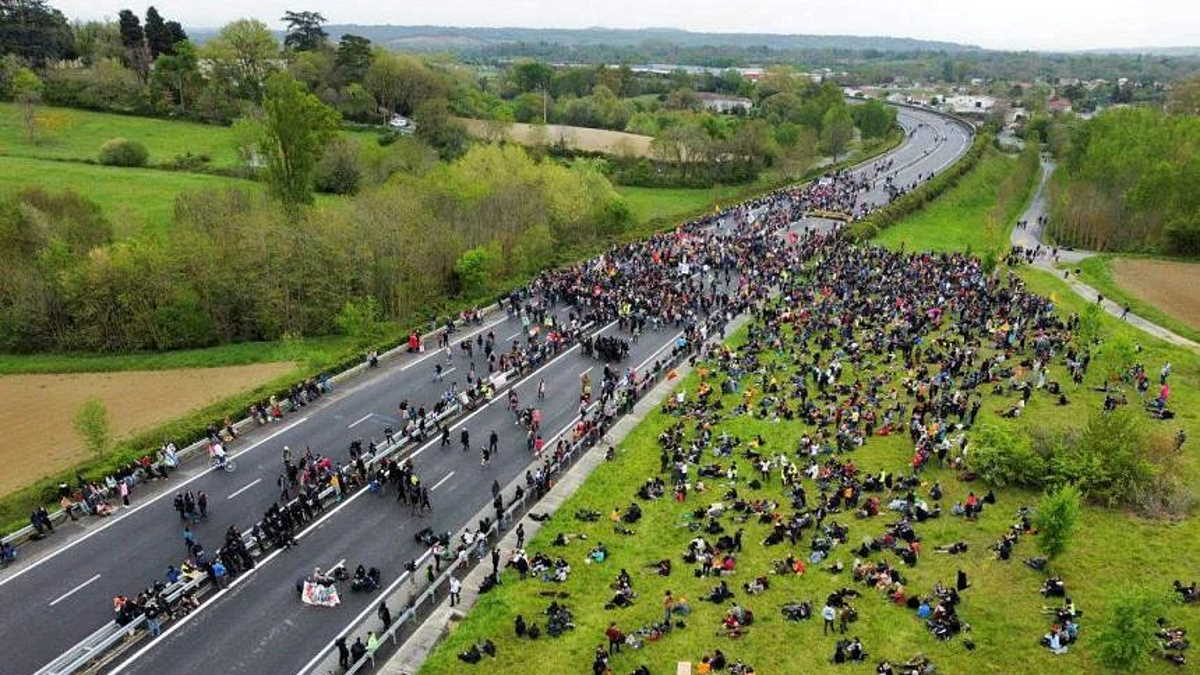 Climate activists in France protest planned highway | News | POST ...