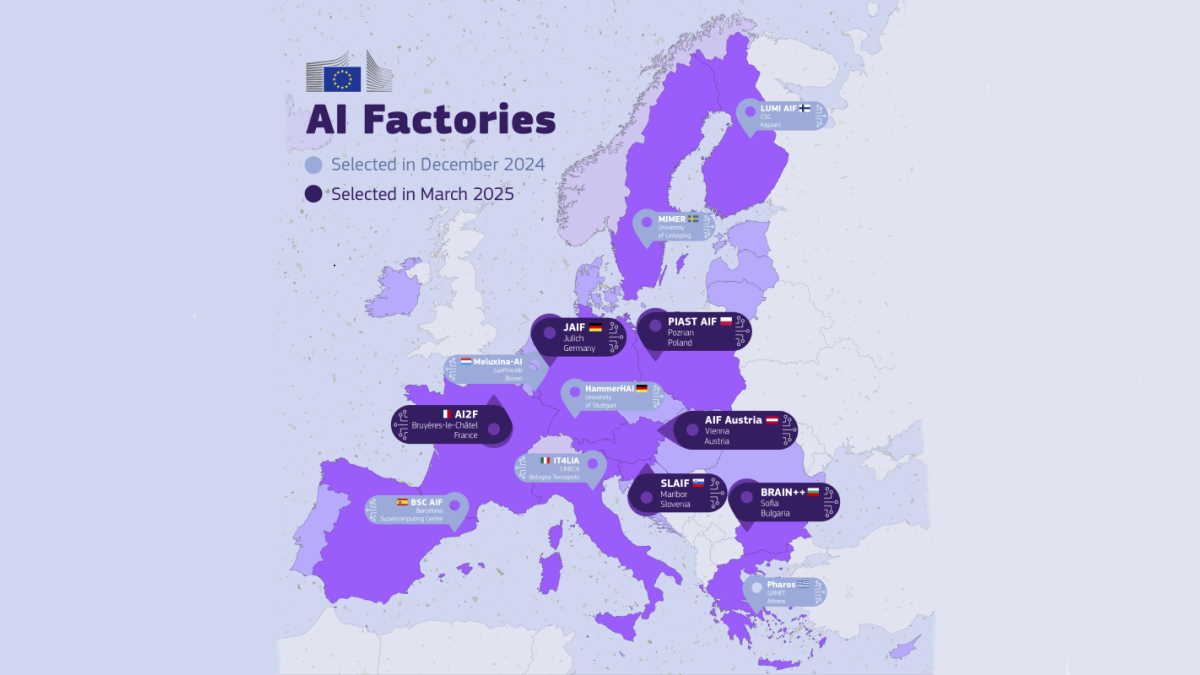 EuroHPC JU selects new sites across Europe to host additional AI ...