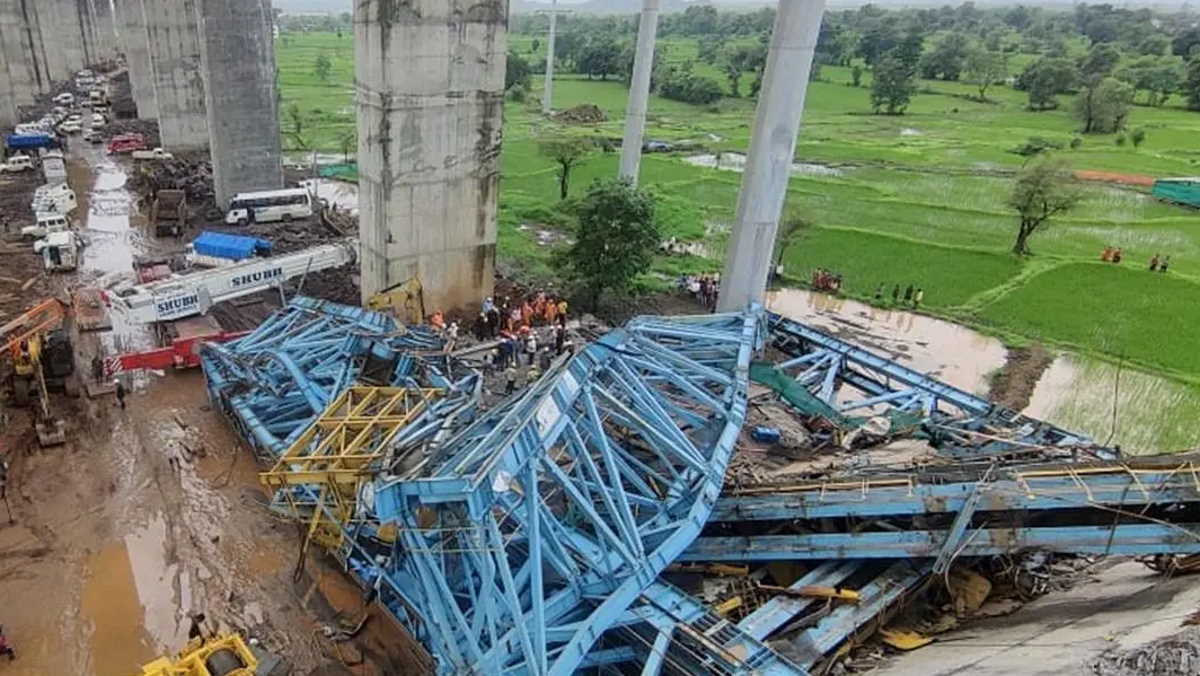 17 killed as crane collapses at construction site in India | News ...