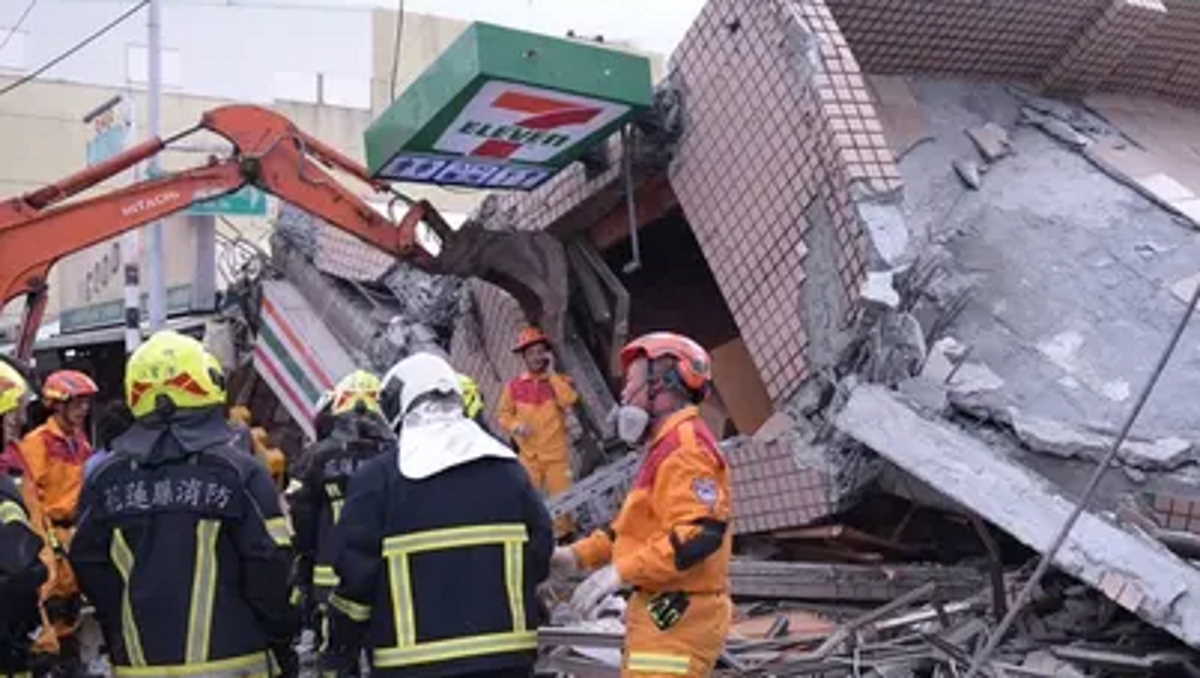 Building collapsed, people trapped after strongest in series of ...