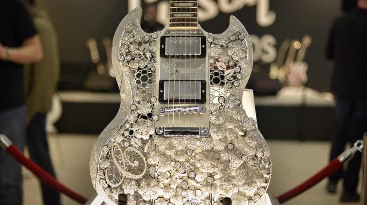 Eden of Coronet, world's most expensive guitar on display at Jewellery ...