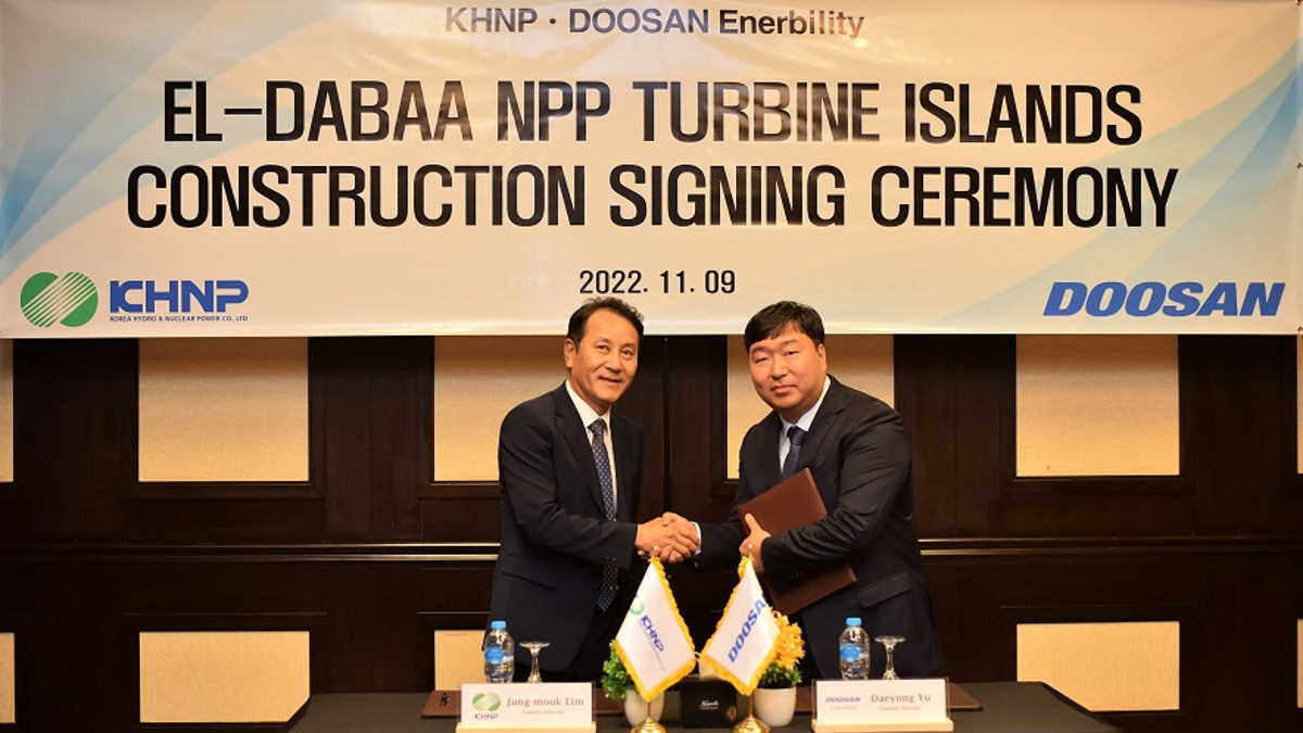 Doosan Enerbility wins $1.2bn contract for El Dabaa nuclear power plant ...