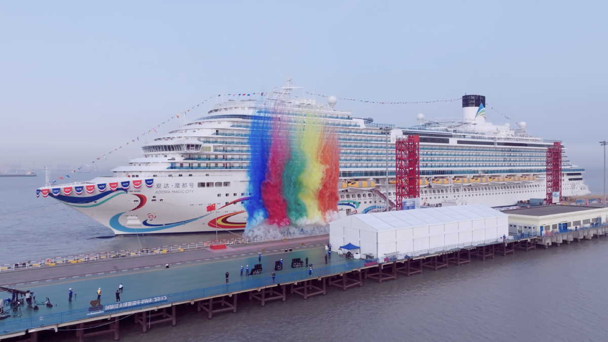 China's first homegrown large cruise ship delivered | Business | POST ...