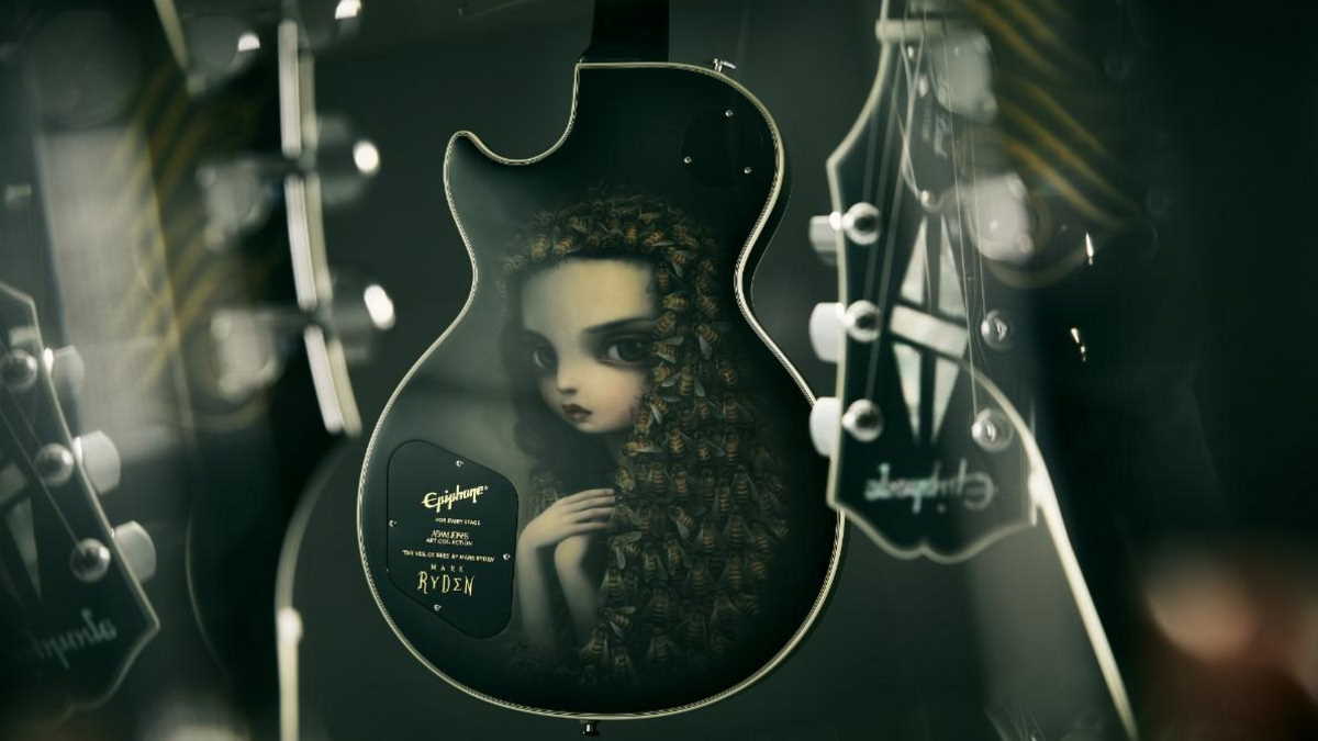 Epiphone announced seven Adam Jones Art Collection Les Paul Custom ...