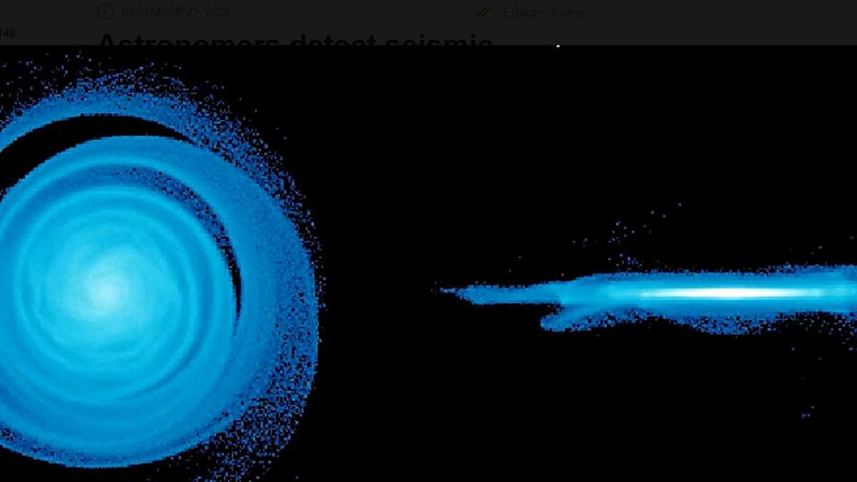 Astronomers detect seismic ripples in ancient galactic disk | Meantime ...