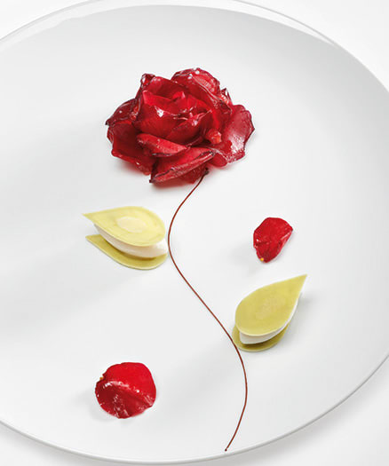 Painted Roses Dessert | Valrhona Chocolate