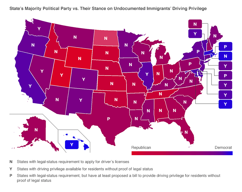Undocumented Immigrants' Changing Access to Driver's Licenses ...