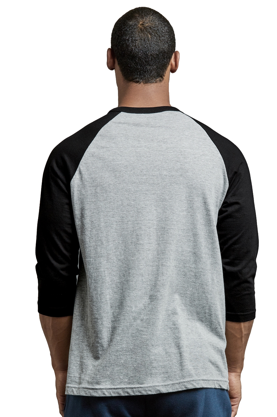 Mens 3 4 Sleeve Baseball T Shirt Raglan Jersey Two Tone Active Tee Ebay
