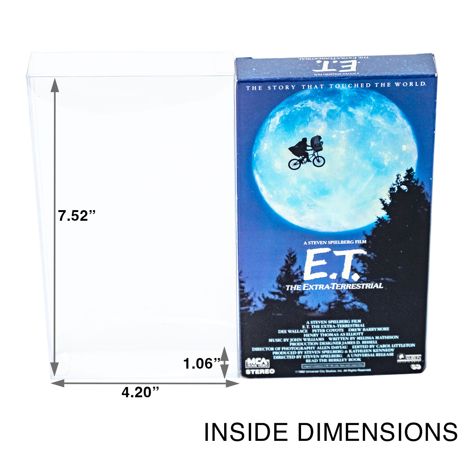 VHS Box Protector Sleeves for Standard VHS Tapes Size A Protective ...